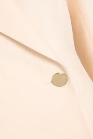 Zimmermann Double-breasted Wool And Silk-blend Blazer - Cream