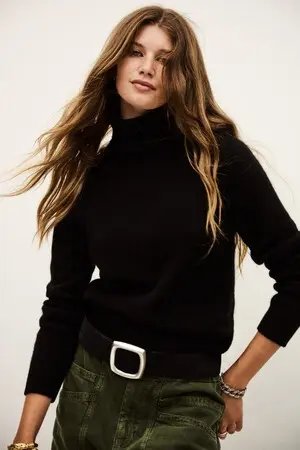 Ba&sh Chalie Roll-neck Pullover - Black