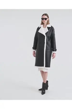 Rudsak Vegan Leather Overcoat