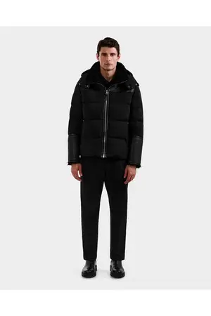 Rudsak Shearling And Down Puffer - Black