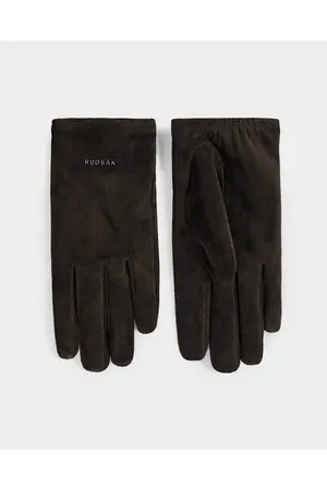 Rudsak Suede Gloves - Brown
