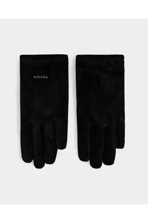 Rudsak Flora Suede Gloves - Black