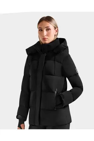 Rudsak Cropped Down Puffer With Removable Hood