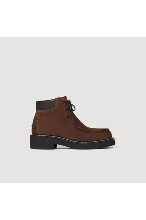 Sandro Leather Ankle Boots