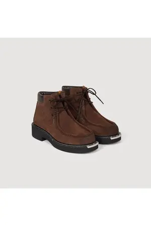 Sandro Leather Ankle Boots