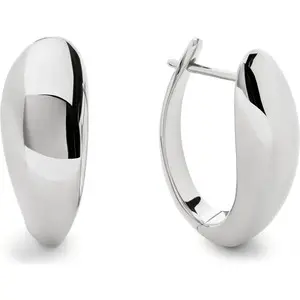 Monica Vinader Nura Reef Large Hoop Earrings - Sterling Silver