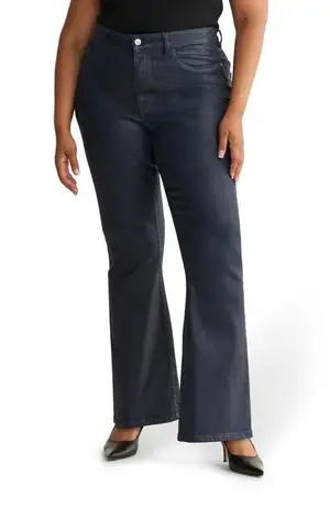 Warp + Weft Coated Jeans For Women
