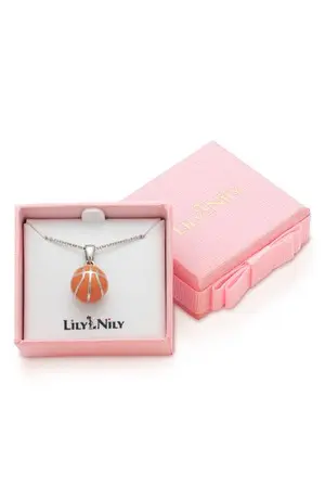 LILY NILY 3d Basketball Pendant Necklace