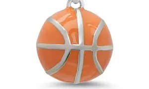 LILY NILY 3d Basketball Pendant Necklace