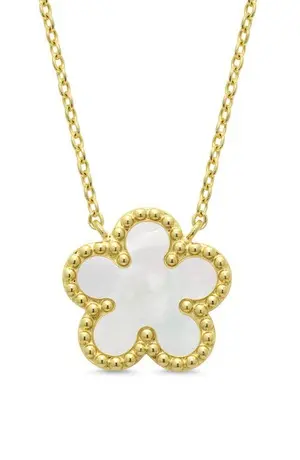 LILY NILY Flower Pendant Necklace - Gold