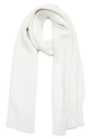 Missoni Metallic Zigzag Wool Blend Scarf - 0003 White