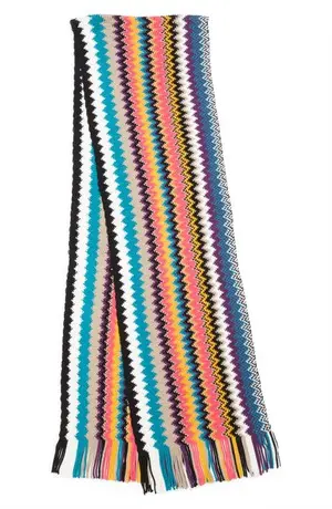 Missoni Zigzag Wool Scarf 0001 Multi