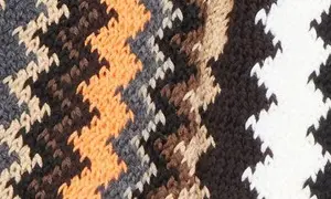 Missoni Zigzag Wool Scarf - 0002 Brown Multi