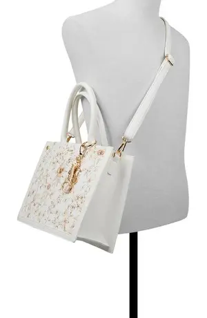 Aldo Faux Leather Tote With Print