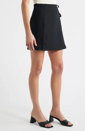 Scotch & Soda Tie Wrap Mini Skirt