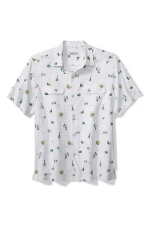 Tommy Bahama Coastal Ease Petite Tropics Islandzone® Short Sleeve Button-up Shirt