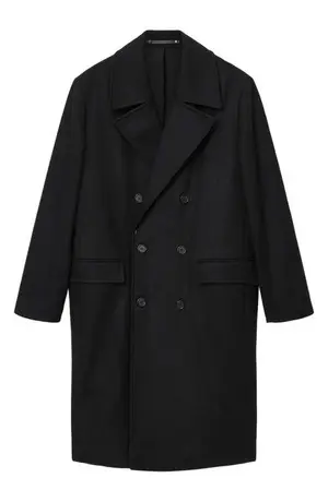 ALLSAINTS Curran Double Breasted Topcoat