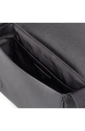 Hugo Zair Bonded Leather Flap Crossbody Bag