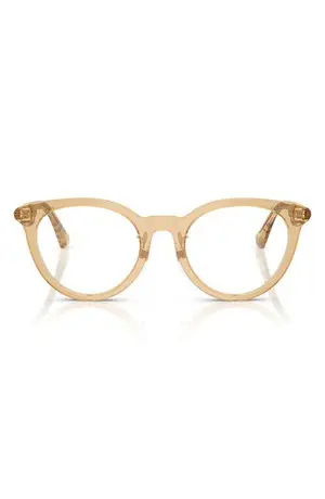 Burberry 50mm Round Full Rim Optical Glasses