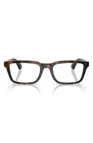 Burberry 54mm Rectangular Eyeglasses - Dark Havana/demo Lens