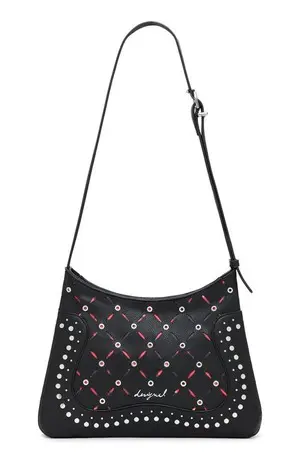 Desigual Faux Leather Crossbody Bag - Black
