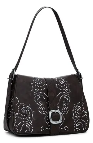 Desigual Studded Crossbody Bag - Dark Brown