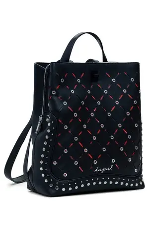 Desigual Mini Faux Leather Backpack