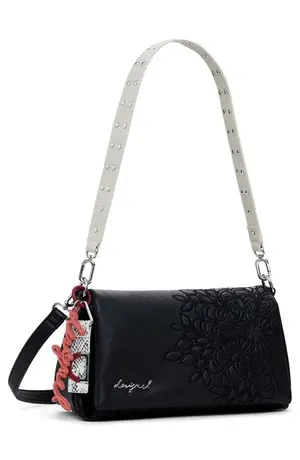 Desigual Faux Leather Crossbody Bag - Black