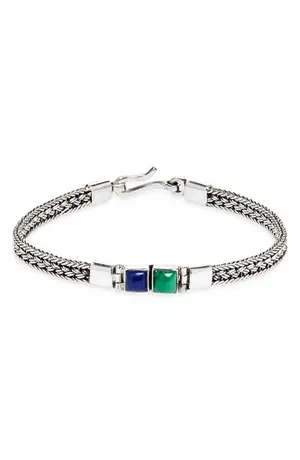 Caputo & Co Cabochon Link Bracelet