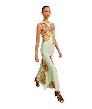 Ulla Johnson Gaea Midi Dress - Water Blossoms