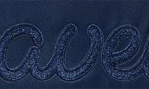 Stoney Clover Lane Embroidered Nylon Pouch - Sapphire