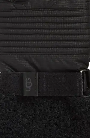UGG Quilted Gloves With Fleece Trim