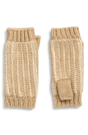 UGG Chunky Plaited Mittens - Cream Multi