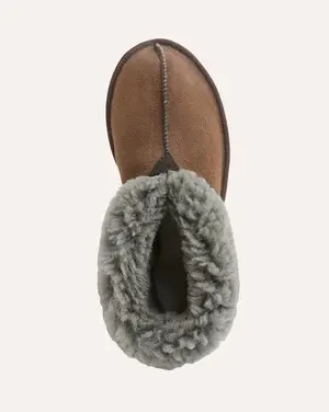 CELTIC & CO. British Soft Sole Bootee Slipper - Khaki