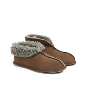 CELTIC & CO. British Soft Sole Bootee Slipper - Khaki