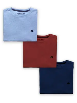 RAGING BULL Multipack T-shirt - Blue
