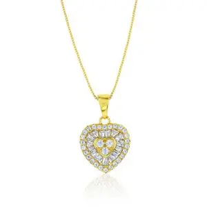 DONATELLO GIAN Halo Heart Necklace - Gold