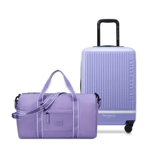 FLORENCE BY MILLS Spin Me Away Carry-on Spinner And Sweet Escape Duffel Set - Lavendar