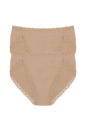 Natori Bliss Cotton French Cut Brief 2-pack Buff