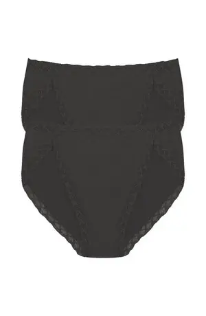 Natori Bliss Cotton French Cut Brief 2-pack - Coal