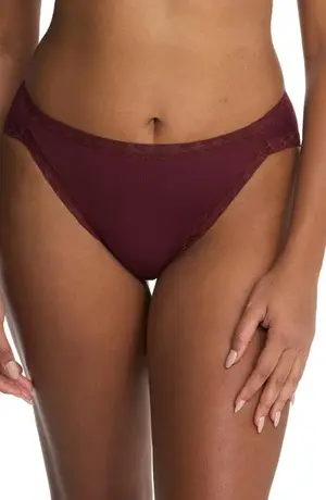 Natori Bliss Cotton French Cut Brief 2-pack - Flint/royal Fig