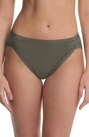 Natori Bliss Cotton French Cut Brief 2-pack - Flint/royal Fig