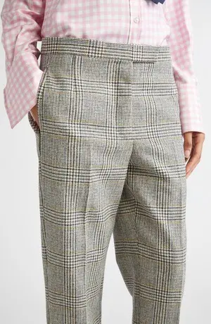 Thom Browne Pow Glen Plaid Tweed Trousers - Black/white