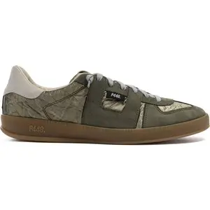 P448 Monza Leather & Suede Sneakers - Galaxy Army Green