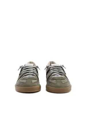 P448 Monza Leather & Suede Sneakers - Galaxy Army Green