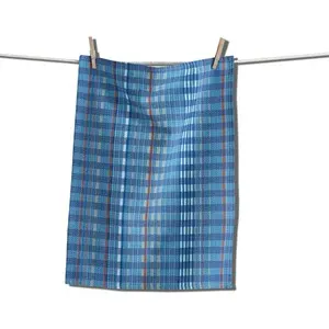 TAG Lido Cotton Dishtowel Set For Spring Summer Kitchen - Blue