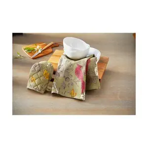 TAG Autumn Toile Dishtowel And Mitt Set Fall Harvest Kitchen