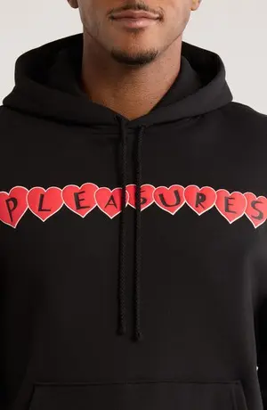 PLEASURES Grin Heart Graphic Hoodie