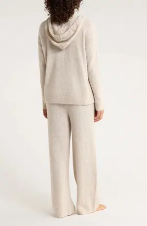 Nordstrom Hooded Lounge Set - Beige Oatmeal Heather