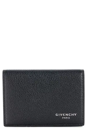 Givenchy Leather Business Card Holder - Black